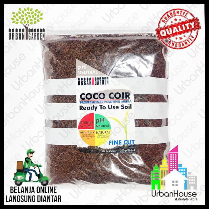 Jual Coco Coir Fine Cut 200Gr Halus Media Tanam Coco Peat Premium ...