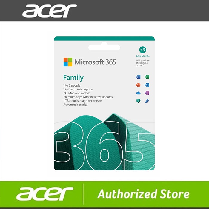 Jual Software Microsoft Office 365 Family 2019 2021 POSA CARD | Shopee ...