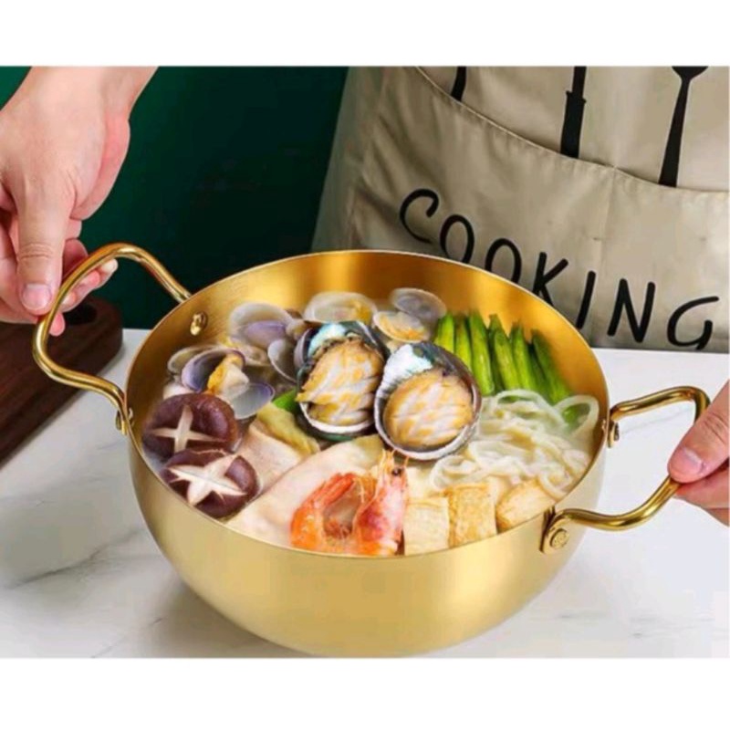 Jual Ramyun Cooking pot / panci ramen korea noodle pot stainless ...