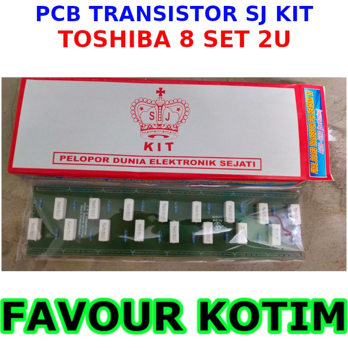 Jual PCB TR FINAL TOSHIBA PLUS KOMPONEN 8 SET 2U SJ KIT FVKOTIM ...