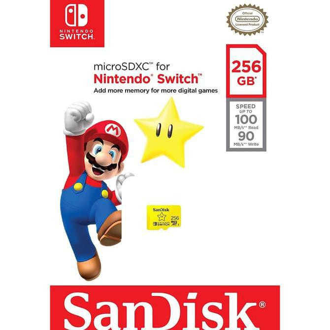 Jual SanDisk MicroSDXC Card U3 For Nintendo Switch 256GB (4K Ultra HD ...