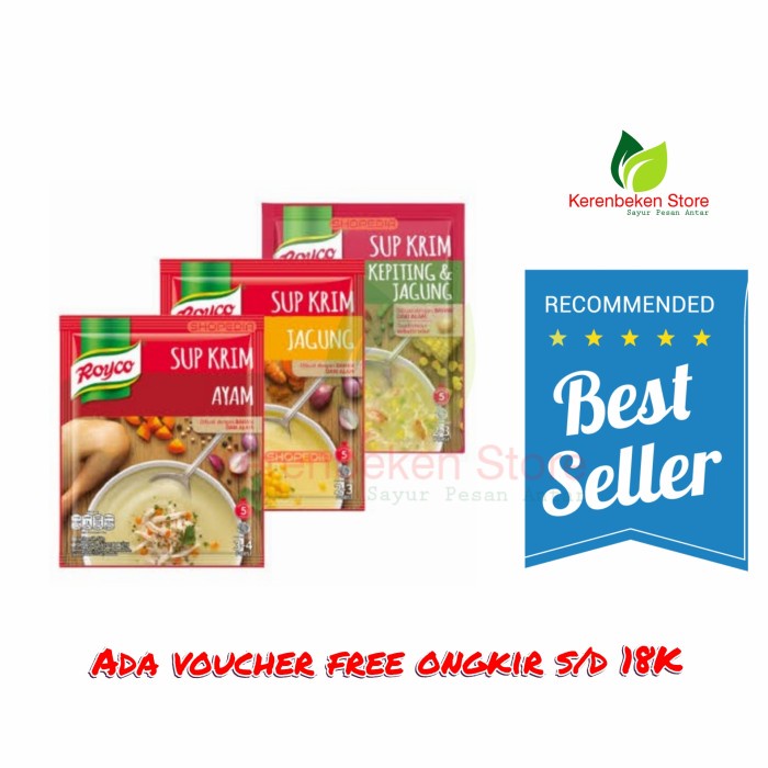 Jual royko sup krim (pilih varian) - kepiting jagung | Shopee Indonesia