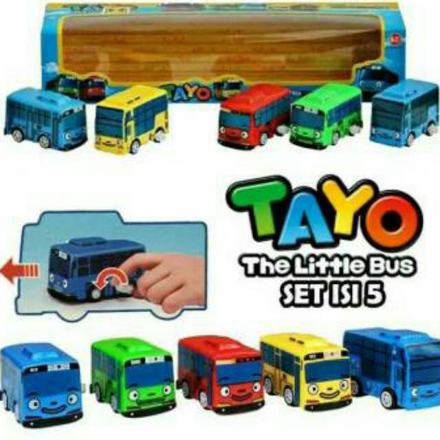 Jual Mainan Anak TAYO THE LITTLE BUS MAINAN TAYO ISI 5 / Mainan ...