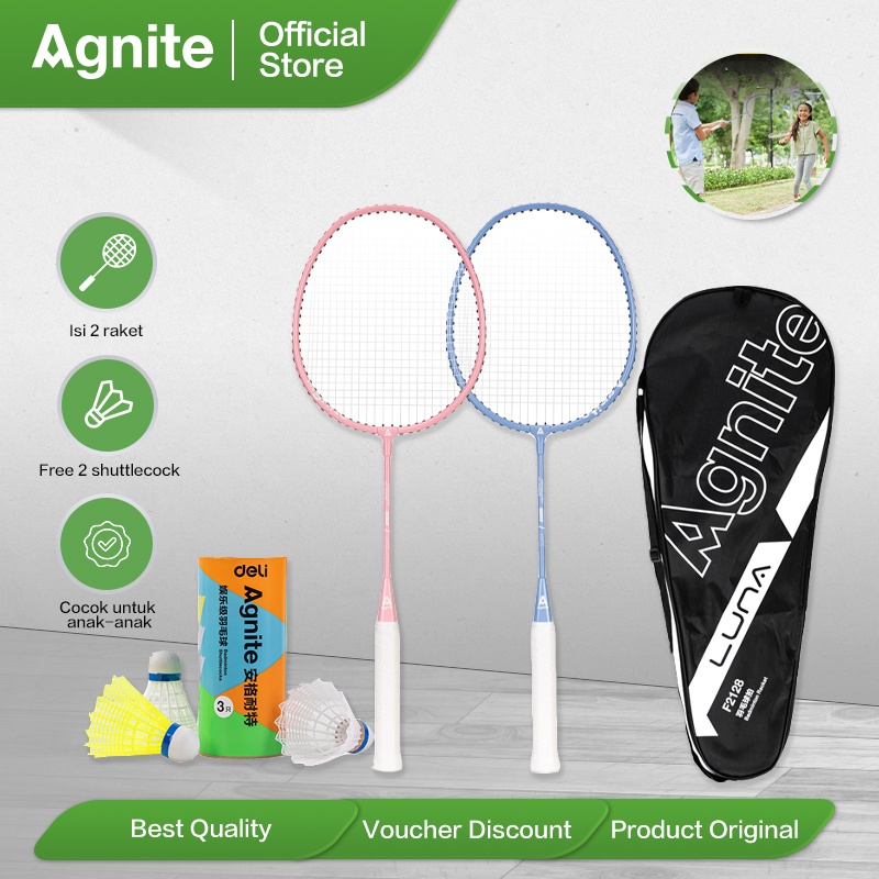 Jual Agnite Children Badminton Racket / Raket Badminton / Raket Bulu ...