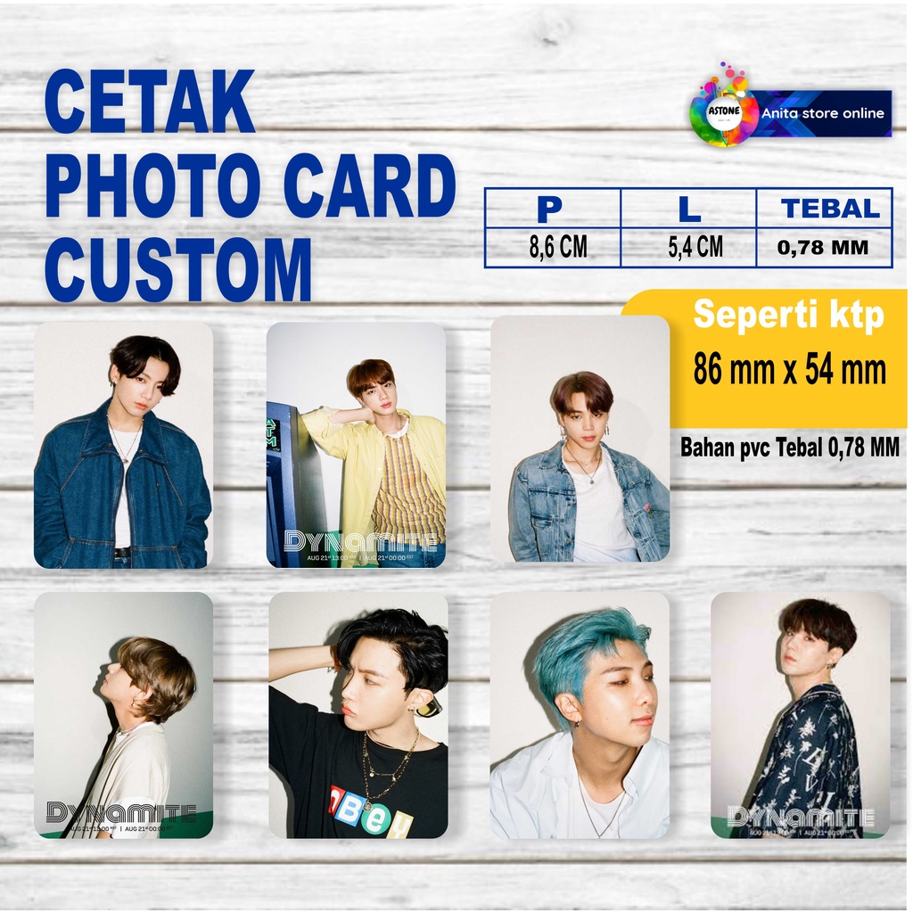 Jual ASTONE Photocard Custom Suka-suka / Photocard BTS / Photocard NCT ...
