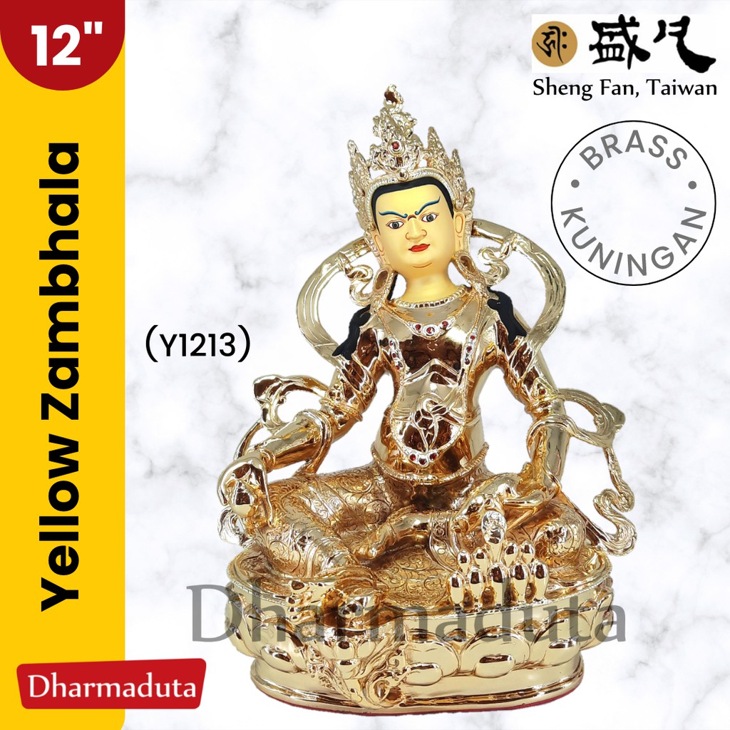 Jual Sheng Fan Yellow Zhambala 12in Kuningan Emas Brass Gold Taiwan ...