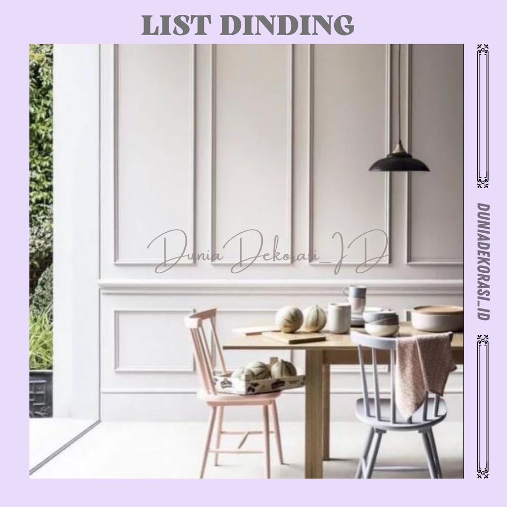Jual Wall Moulding List Kayu List Dinding Profil Kayu Mahoni Solid ...
