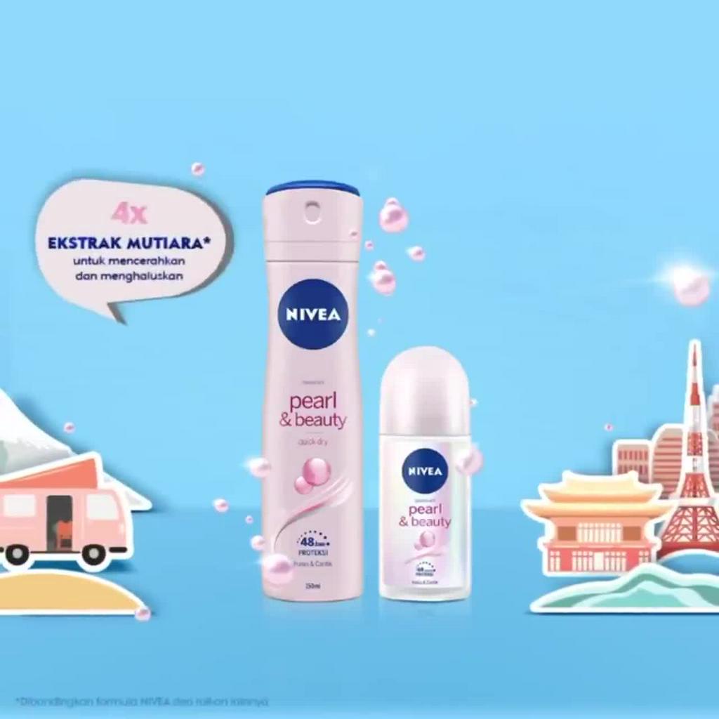 Jual NIVEA Deodorant Roll On Pearl & Beauty 25ml - Deodorant wanita ...