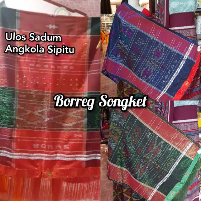 Jual ULOS SADUM ANGKOLA SIPITU ULOS BATAK MURAH MERAH KAIN TENUN PAKAIAN ADAT BISA BAHAN DRES ...