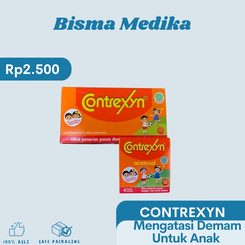 Jual Contrexyn Strip, Obat Demam Anak Rasa Jeruk, Obat Penurun Panas ...