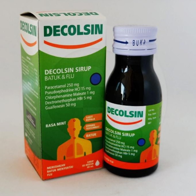 Jual Decolsin syrup 60 ml obat batuk dan pilex | Shopee Indonesia