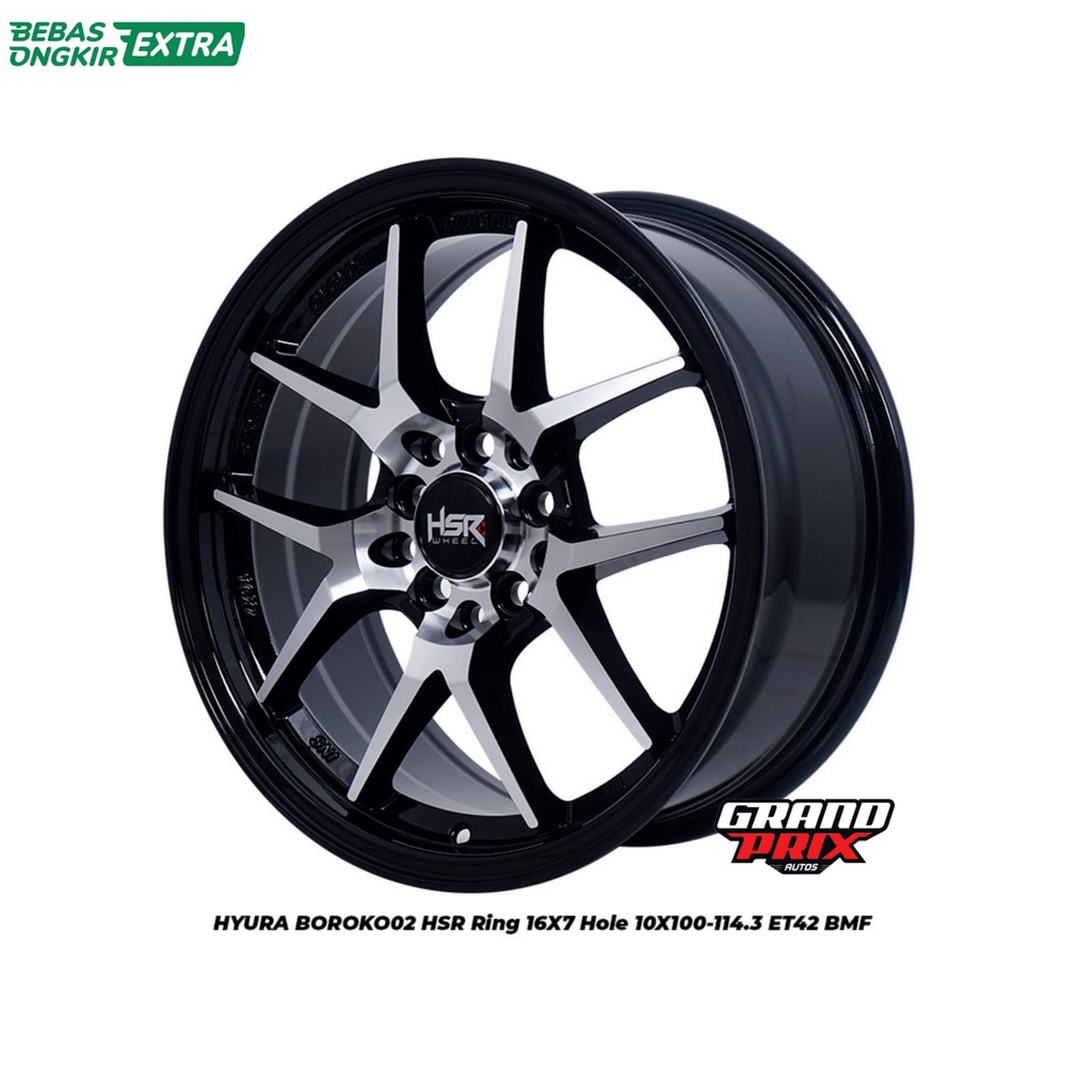 Jual Velg Mobil Racing Murah R16 HSR HYURA BOROKO 02 Warna BMF Buat ...