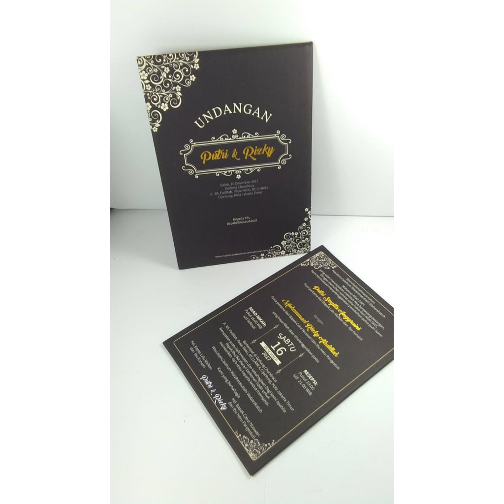 Jual Undangan Pernikahan Hard Cover Potret | Shopee Indonesia
