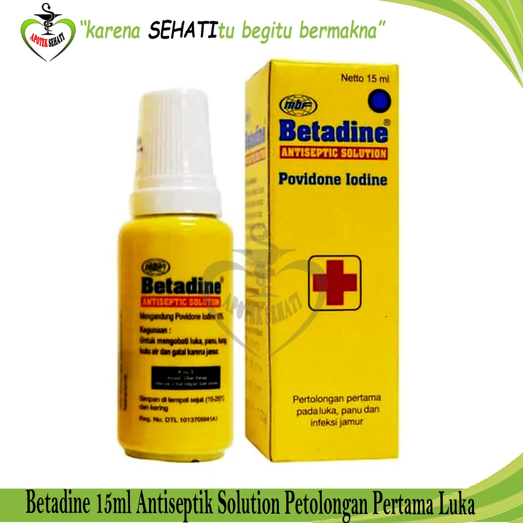Jual Betadine Cair Antiseptik Obat Luka Betadin Solution Obat Merah ...