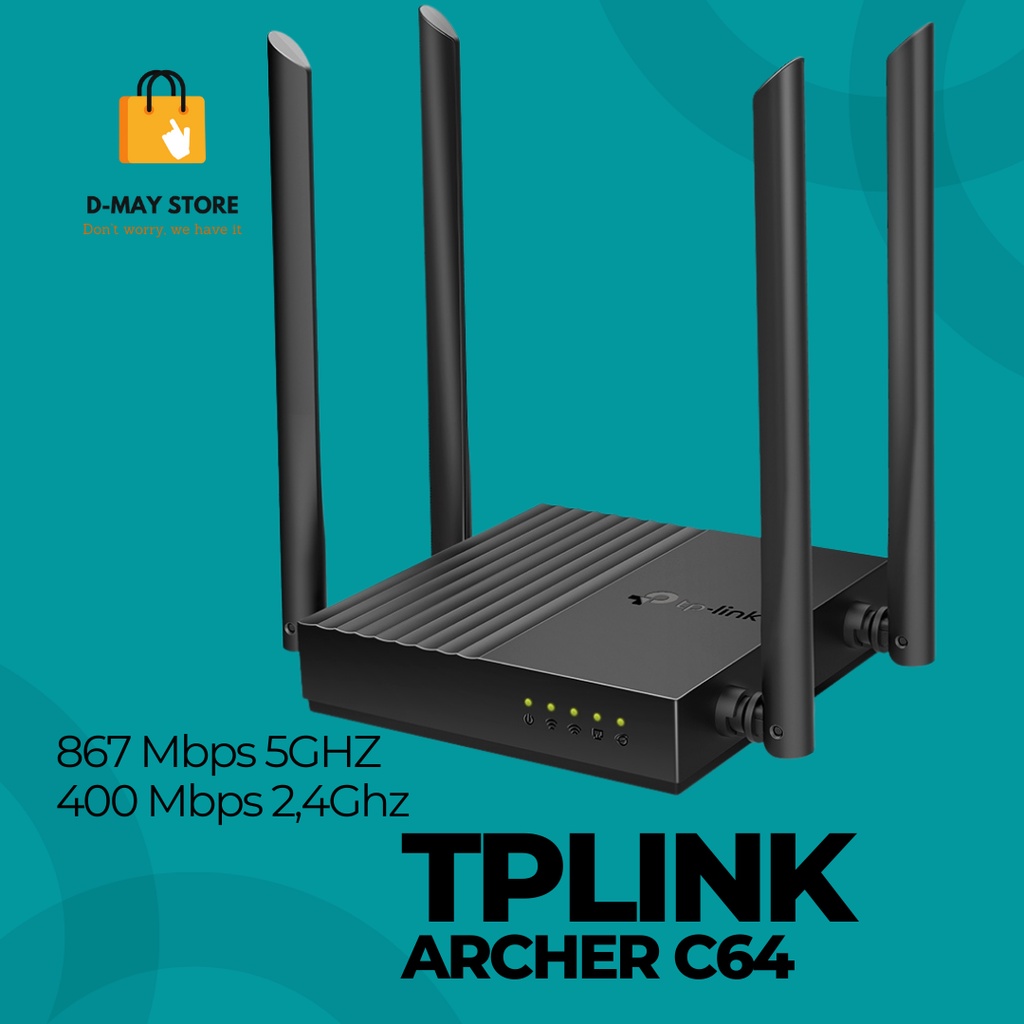 Jual Tp-link Archer C64 AC1200 Wireless MU-MIMO WiFi Router | Shopee ...