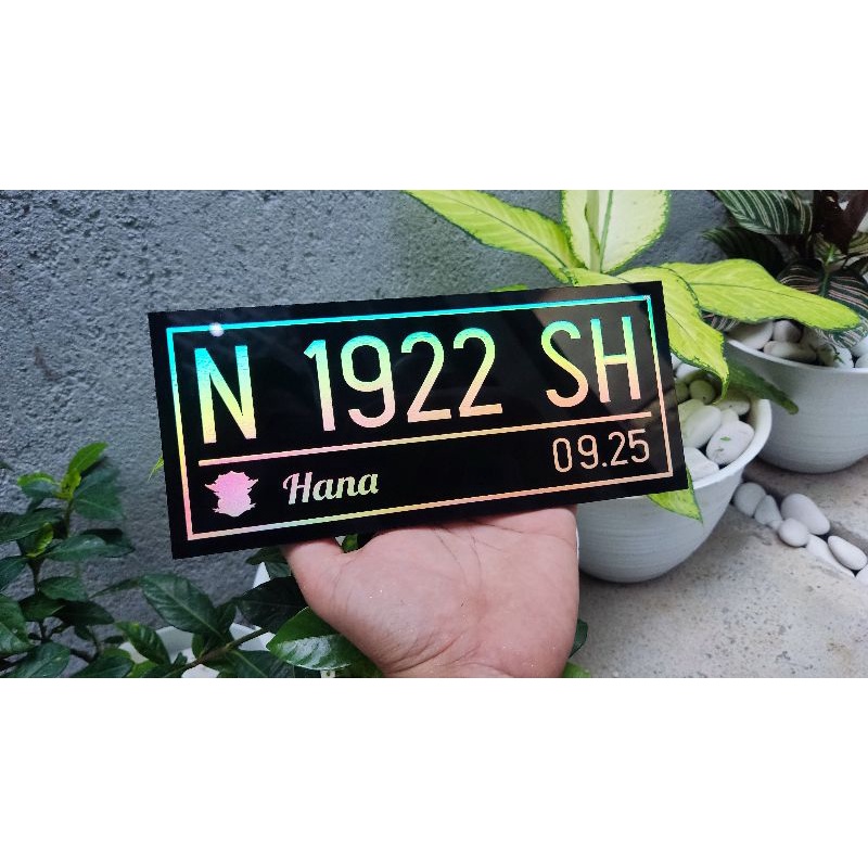 Jual Plat Motor Custom model hologram / Plat Nomor Akrilik Plat Motor ...