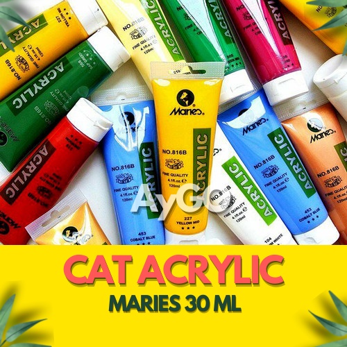 Jual 30ml CAT ACRYLIC / CAT AKRILIK MARIES | Shopee Indonesia