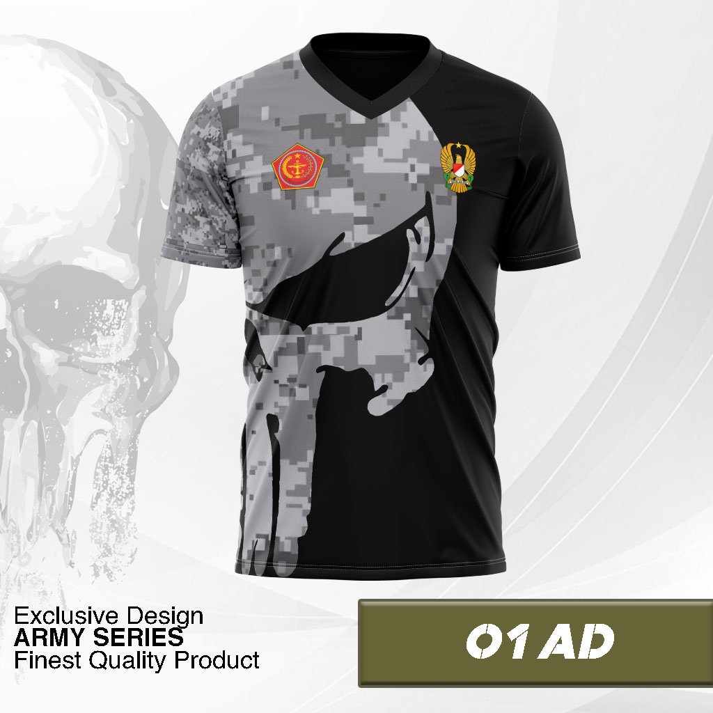 Jual Baju Kaos Jersey TNI AD AL AU FullPrint Printing Custom Premium Militer Tentara TERLARIS ...