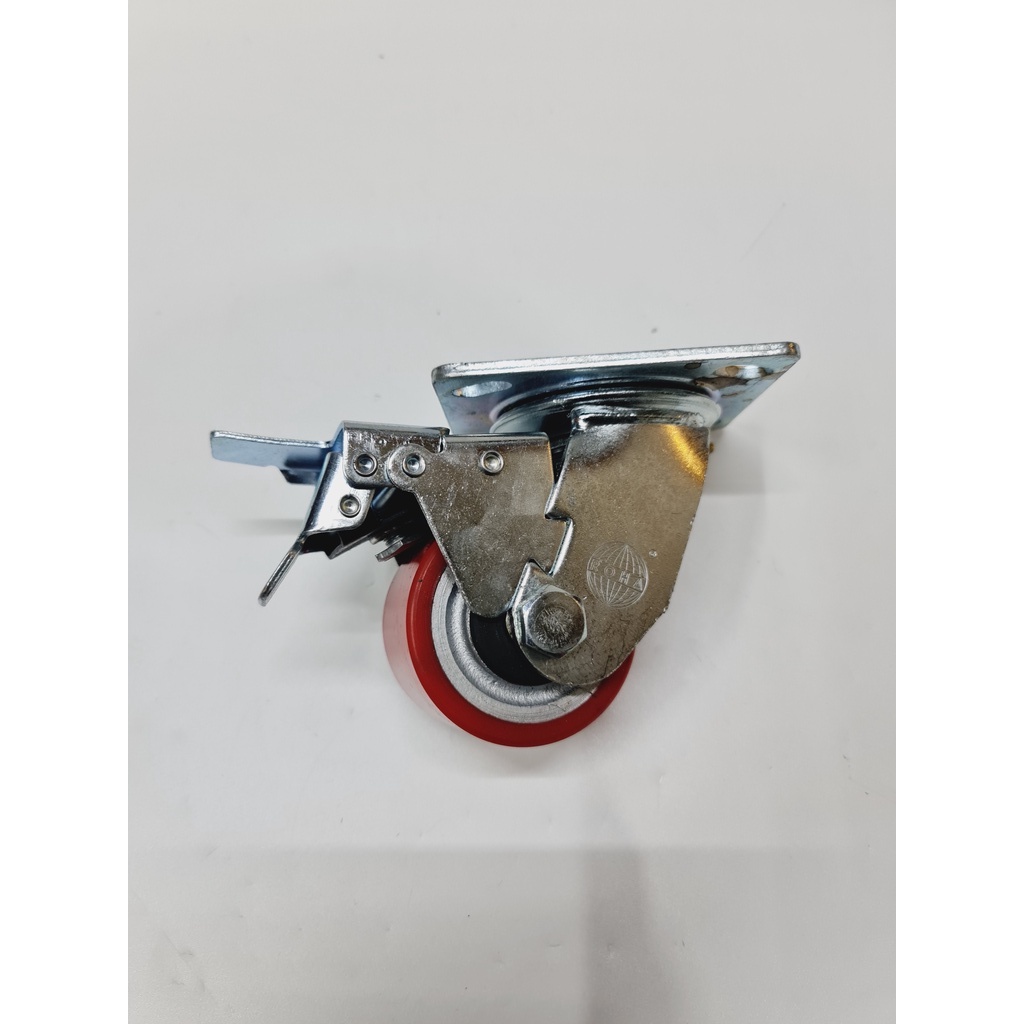 Jual Roda Troly Roha Heavy Duty 75/3" Putar + Rem ( R ) | Shopee Indonesia