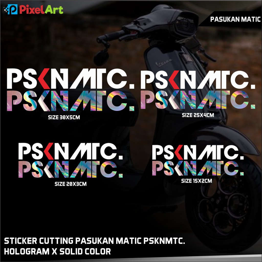 Jual STICKER CUTTING PASUKAN MATIC STIKER PSKNMTC WARNA SOLID DAN ...