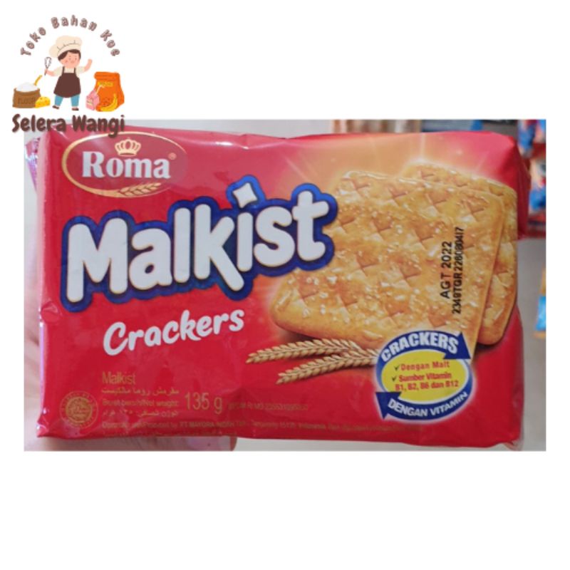 Jual ROMA MALKIST CRACKERS (biskuit gula) 135 gr | Shopee Indonesia