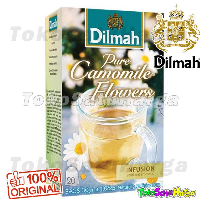 Jual Teh Dilmah Pure Camomile Flowers Infusion Tea No Envelope 20 ...