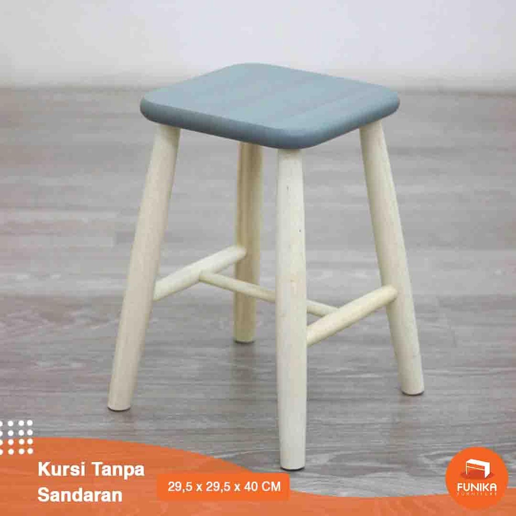 Jual FUNIKA STARINDO 21857BL/NA - Kursi Kafe Tanpa Sandaran / Low Stool ...