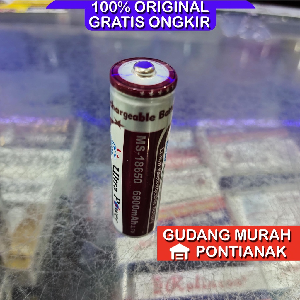 Jual Baterai Li-ion Charge Ulang 6800mAh 3,7 volt Mitsuyama MS 18650 | Shopee Indonesia