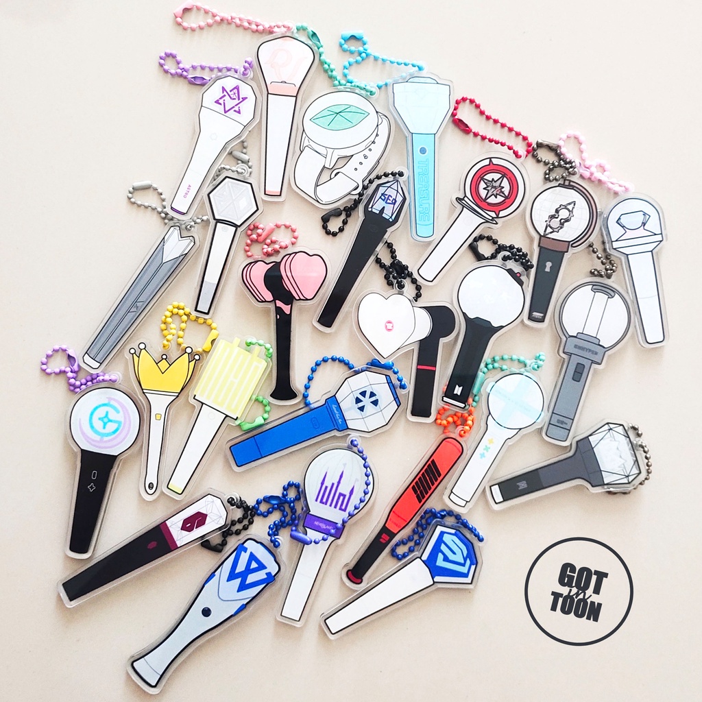 Jual [READY] KPOP LIGHTSTICK KEYCHAIN / KEYRING (BTS, ENHYPEN, NCT ...