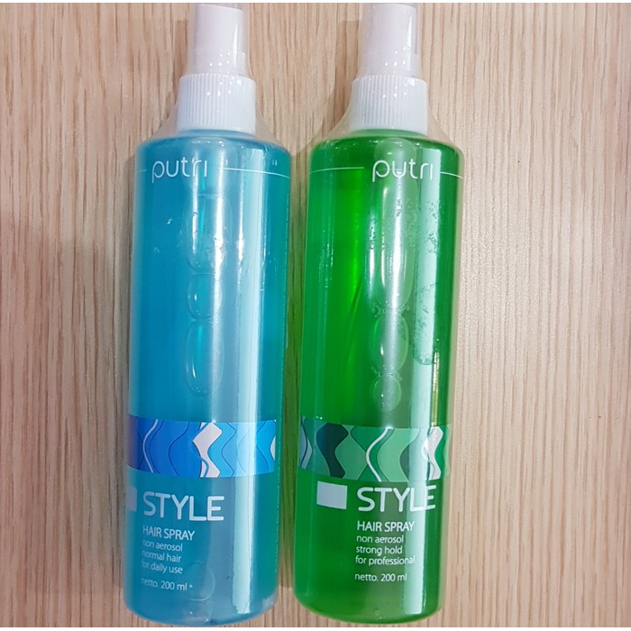 Jual Putri Hair Spray Hijau / Biru 200ml | Shopee Indonesia
