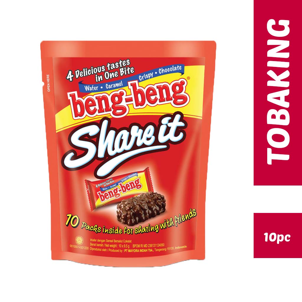 Jual BENG BENG Share it Pouch Wafer Caramel Crispy Chocolate isi 10pcs ...