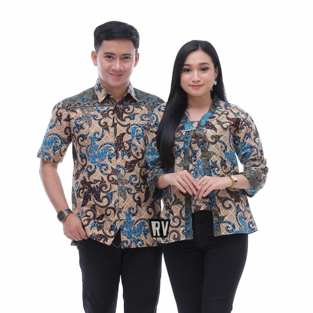 Jual Seragam Batik Kantor - Set Couple Baju Batik motif dayak samarinda ...