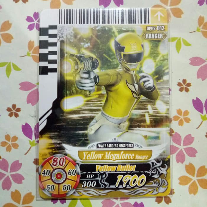 Jual power ranger card battle normal ranger yellow megaforce v2 ...