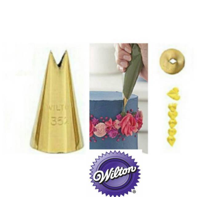 Jual Spuit wilton ori daun no 352 golden series alat dekorasi kue ...