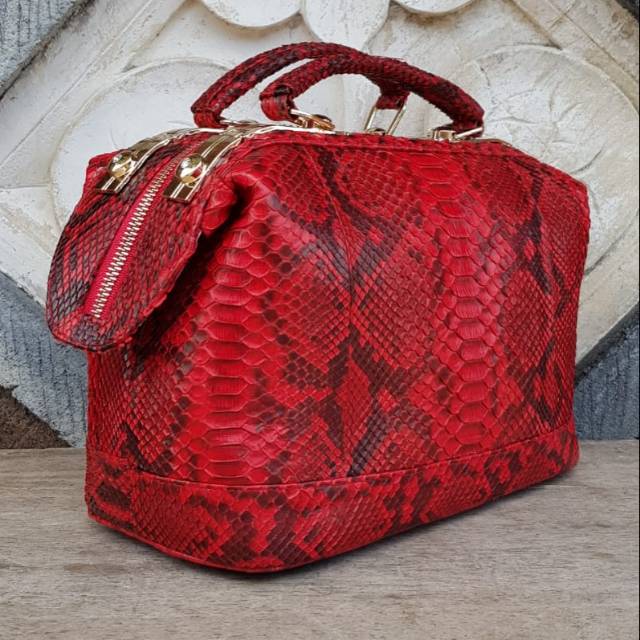 Jual Doctor Bag (python skin) | Shopee Indonesia