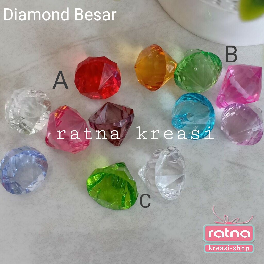 Jual BAHAN MANIK ACRYLIC DIAMOND BESAR | Shopee Indonesia