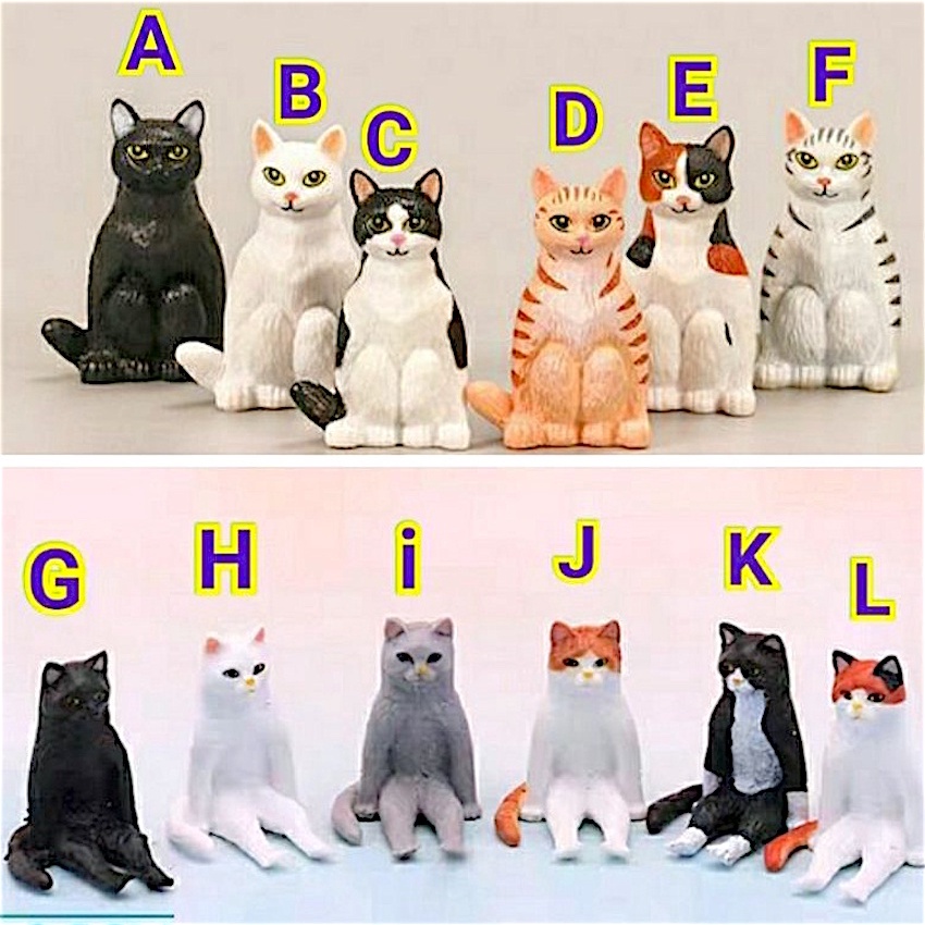 Jual Topper Cake JUAL SATUAN / SET FIGURE Kucing Duduk | Shopee Indonesia