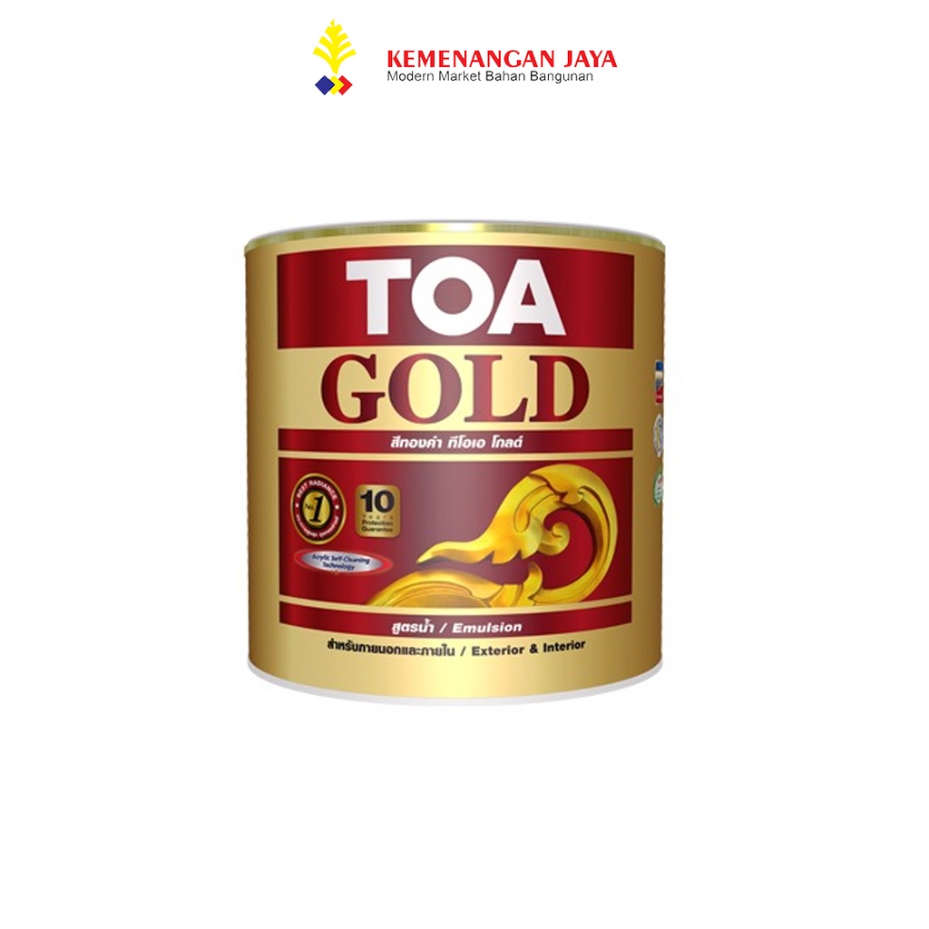 Jual Cat emas Toa Gold metalic paint / 1 kg | Shopee Indonesia