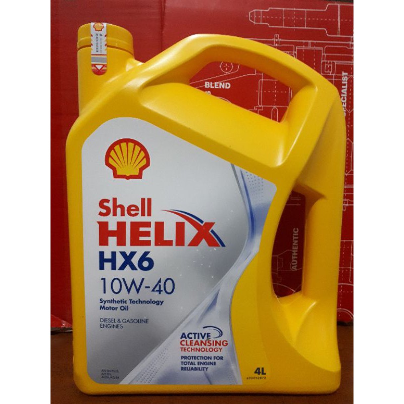 Jual SHELL HELIX HX6 10W-40 4 LITER | Shopee Indonesia