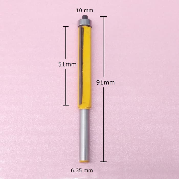 Jual Mata router trimmer profil template Flush Trim HPL kayu panjang ...