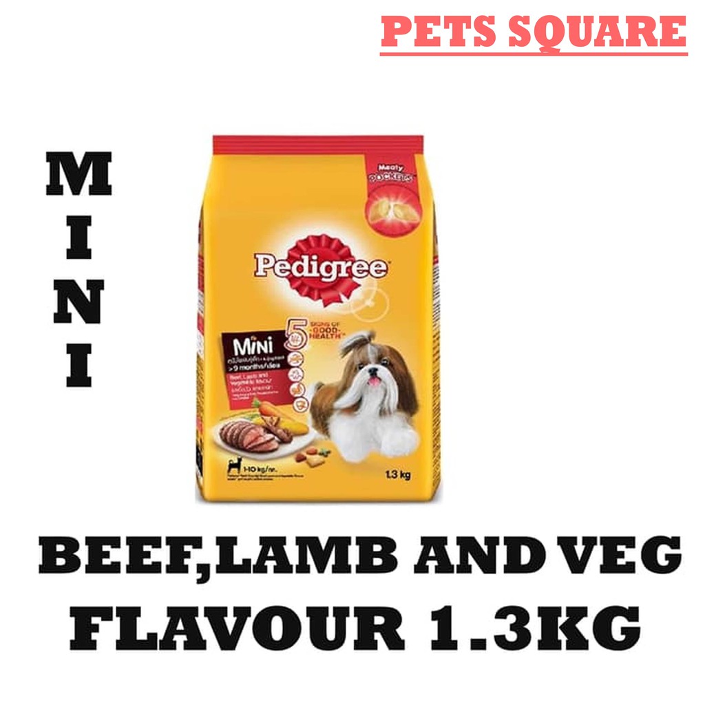 Jual PEDIGREE MINI/SMALL BREED BEEF LAMB VEG 1.3KG | Shopee Indonesia