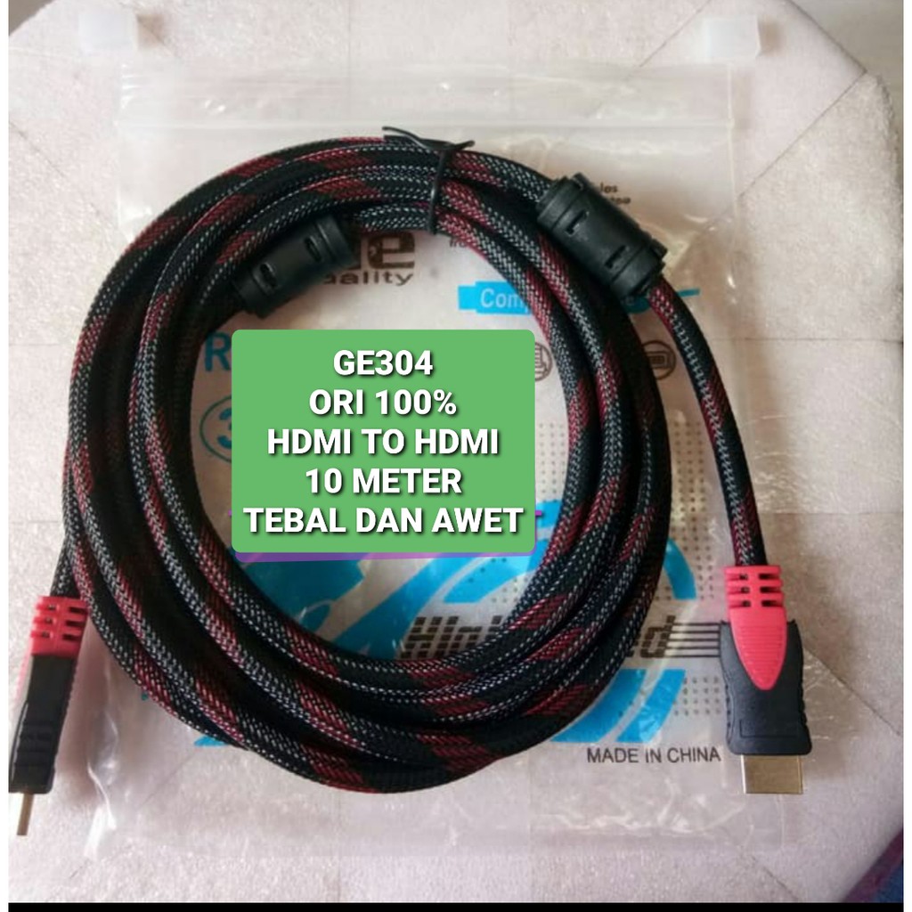 Jual G304 Kabel hdmi 10 meter cable tv televisi monitor cpu komputer ...