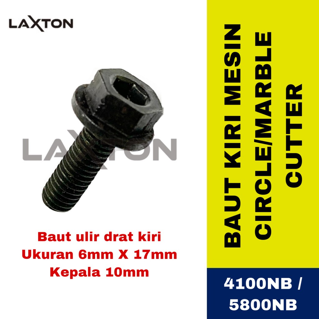 Jual Baut Ulir drat kiri untuk mesin 4100NB atau 5800NB | Shopee Indonesia