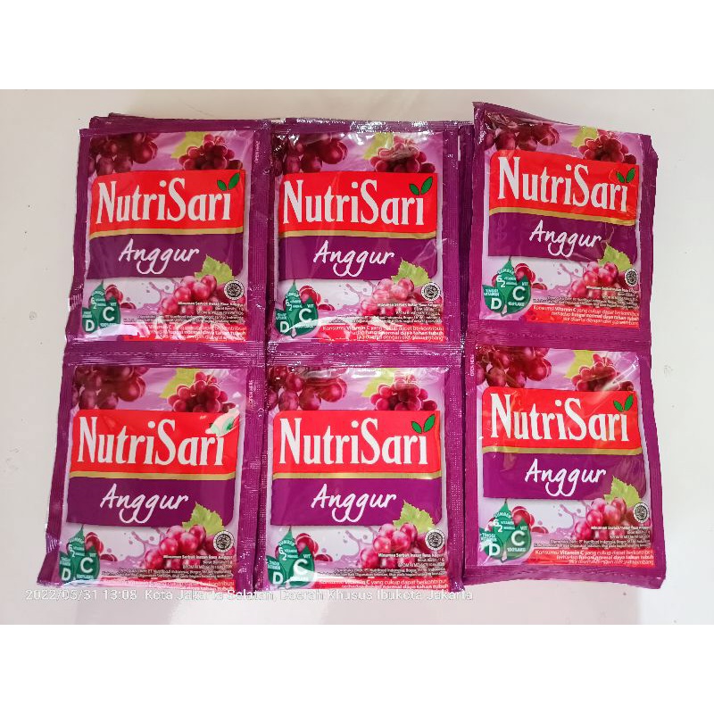 Jual Nutrisari Anggur 1 renceng isi10 | Shopee Indonesia