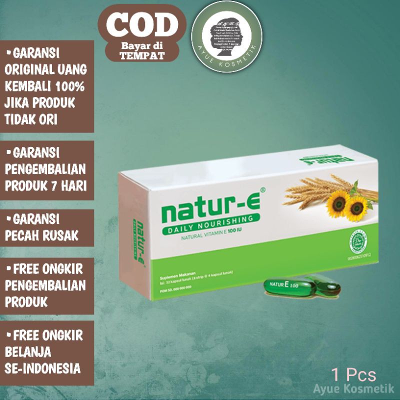 Jual Natur-E Natural Vitamin E 100 Iu Isi 16, Daily Nourishing - Box 4 ...