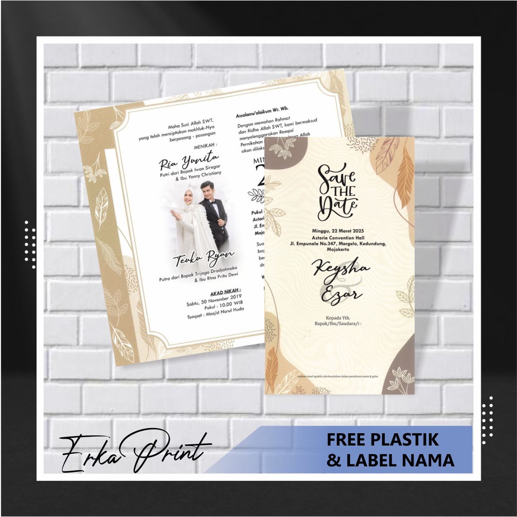 Jual HC 167 undangan pernikahan undangan nikah undangan murah undangan ...