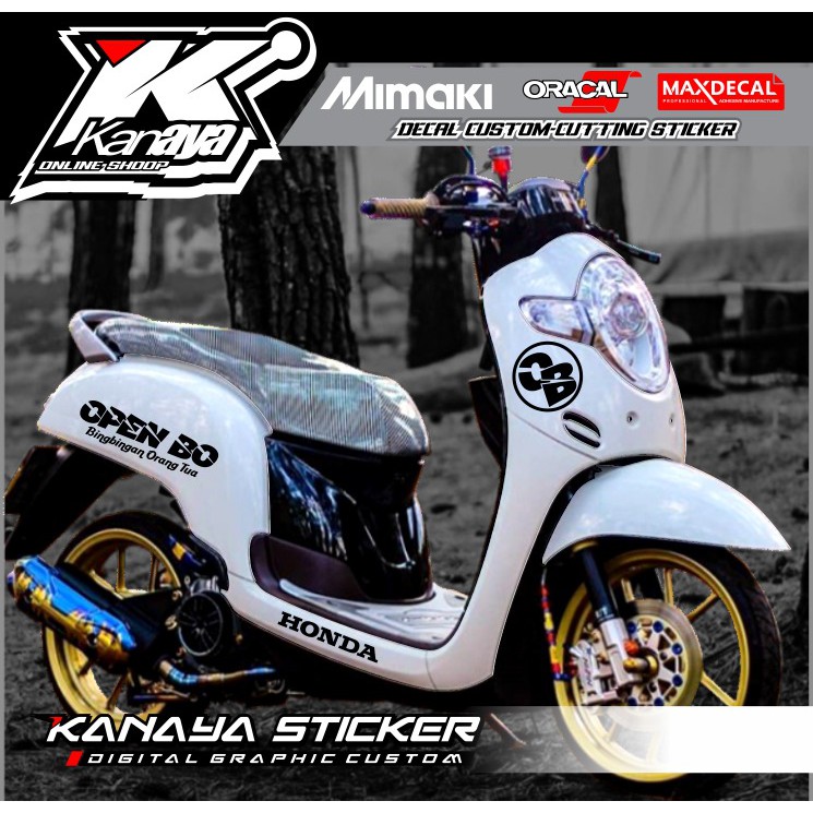 Jual STRIPING STICKER NEW SCOOPY OPEN BO / STICKER SCOOPY LOGO OPEN BO ...