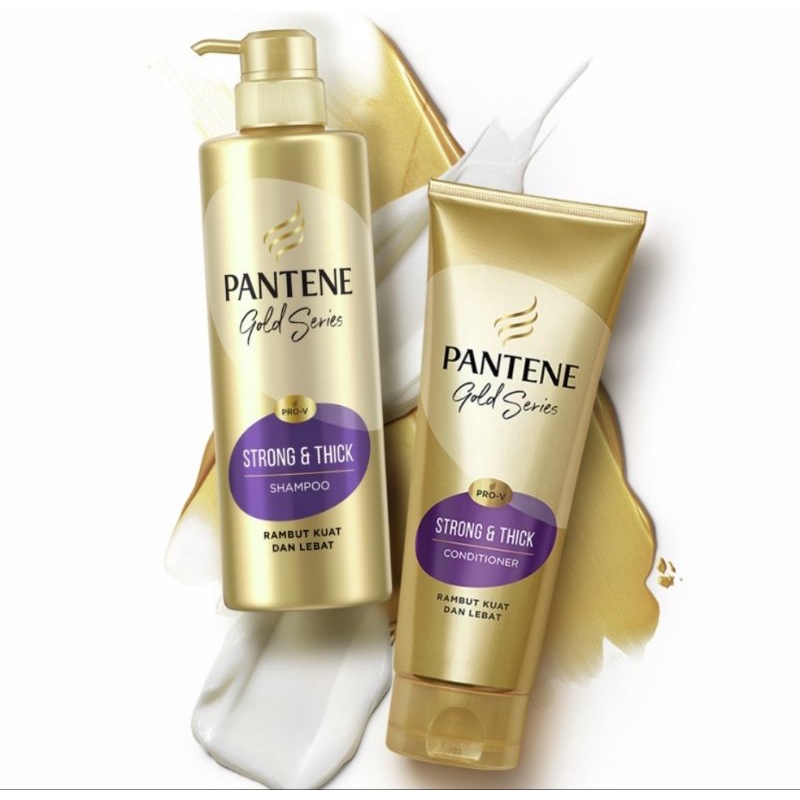 Jual PANTENE GOLD SERIES STRONG & THICK | Shopee Indonesia