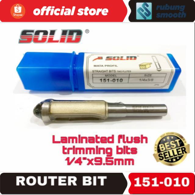 Jual Mata router - mata profil 151-010 laminated flush 10mm SOLID | Shopee Indonesia