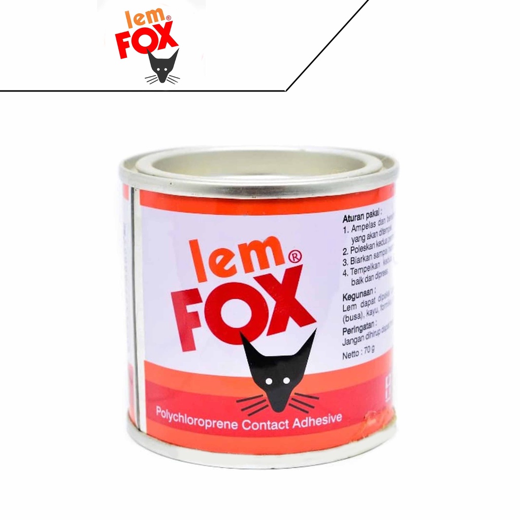 Jual Fox Lem Kuning Kaleng Merah 70gr | Shopee Indonesia